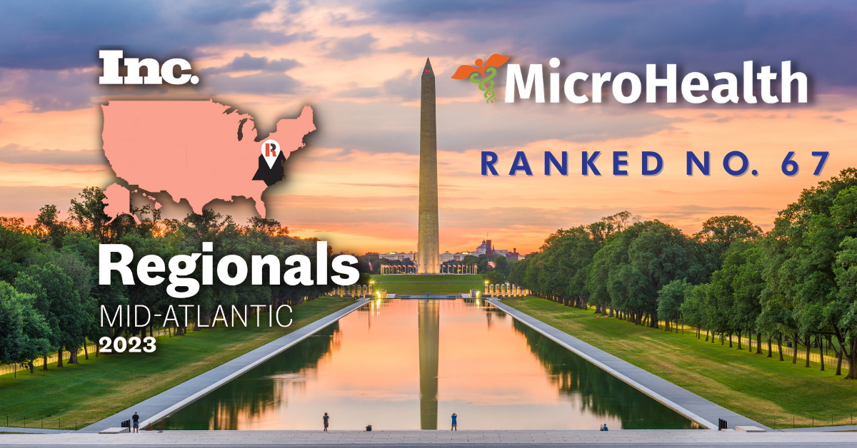 MicroHealth LLC Ranks No. 67 on Inc. Magazine’s List of Mid-Atlantic ...
